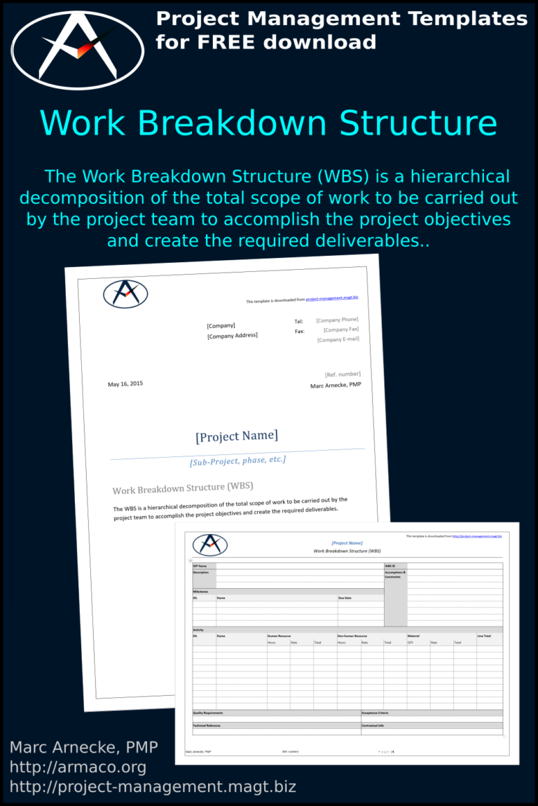 Download Work Breakdown Structure Template – World of Project ...